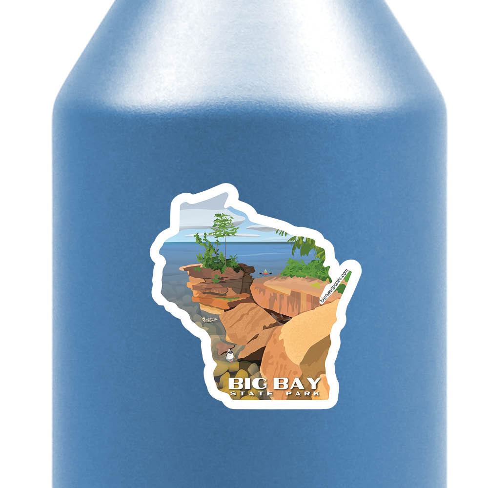 Big Bay State Park Sticker – Bemused Creative