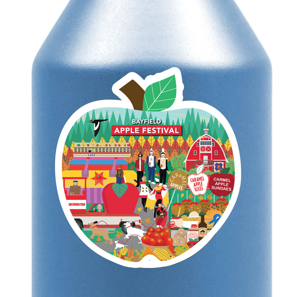Bayfield Applefest Sticker – Bemused Creative