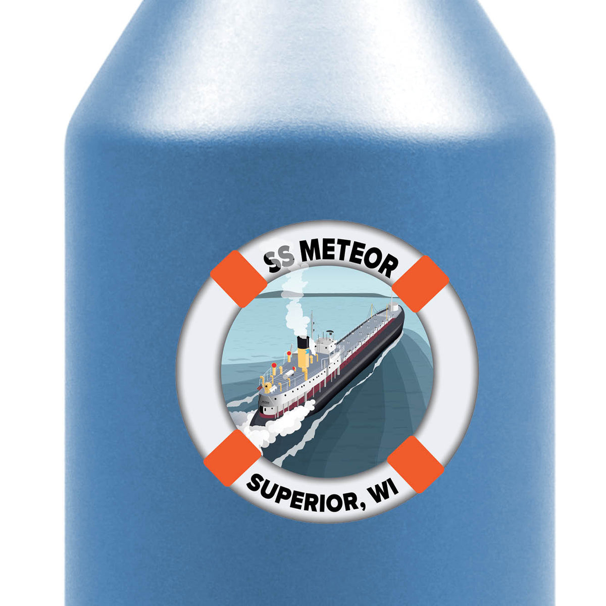 SS Meteor Whaleback Sticker – Bemused Creative