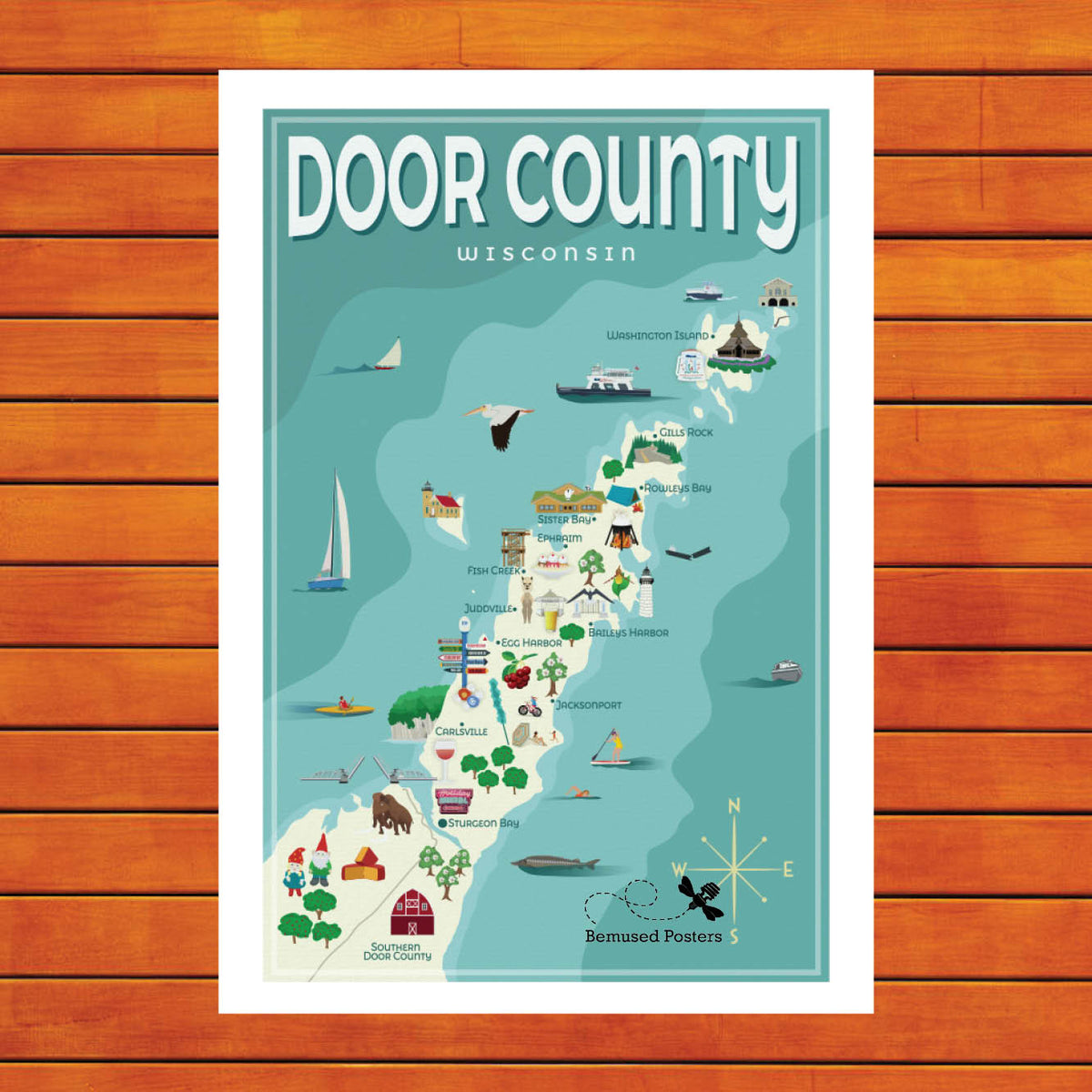 Door County Map – Bemused Creative