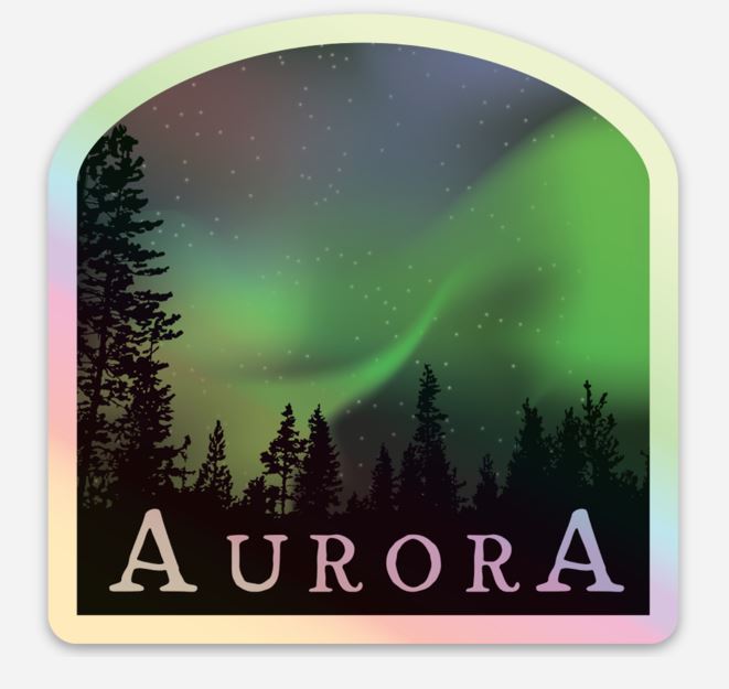 Aurora Sticker – Bemused Design