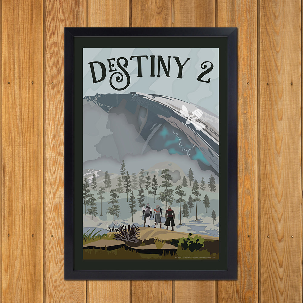 Destiny 2 - The Shard Retro Travel Poster Prints – Bemused Creative